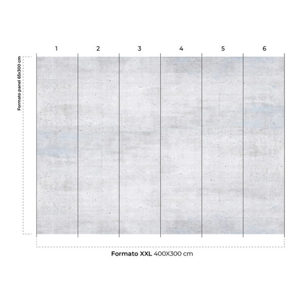 Papel pintado autoadhesivo mural Cemento claro para pared - Printodecor.com